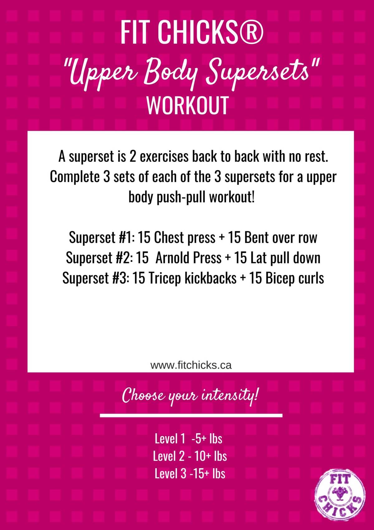 FIT CHICKS Friday "Upper Body Supersets" - FIT CHICKS ACADEMY