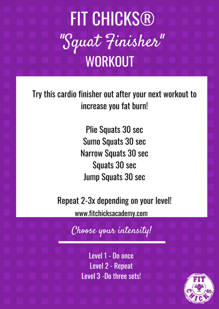 FIT CHICKS Friday Squat Finisher - FIT CHICKS ACADEMY