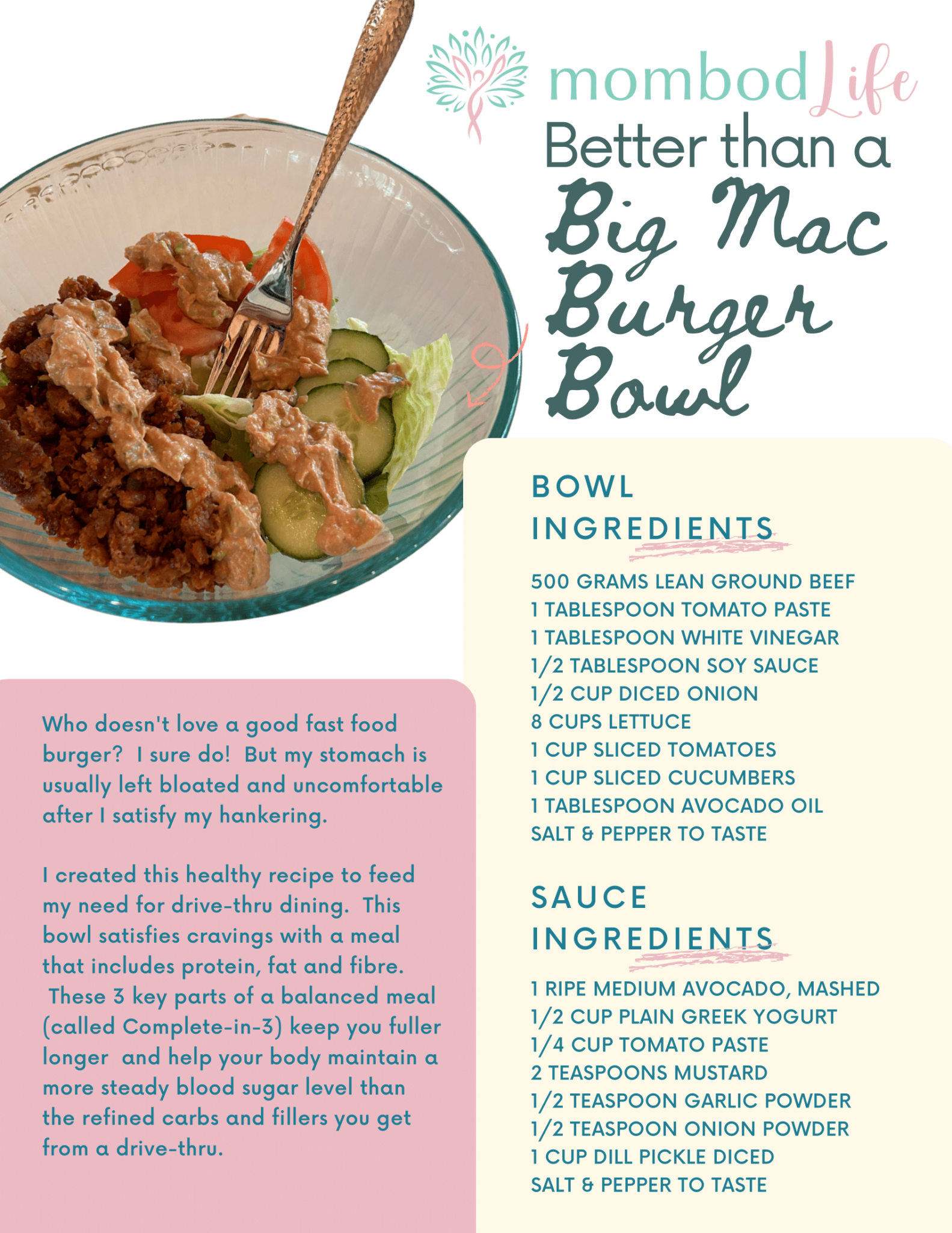 GRAD SPOTLIGHT: "Big Mac Burger Bowl" with Fitness & Nutrition Expert ...