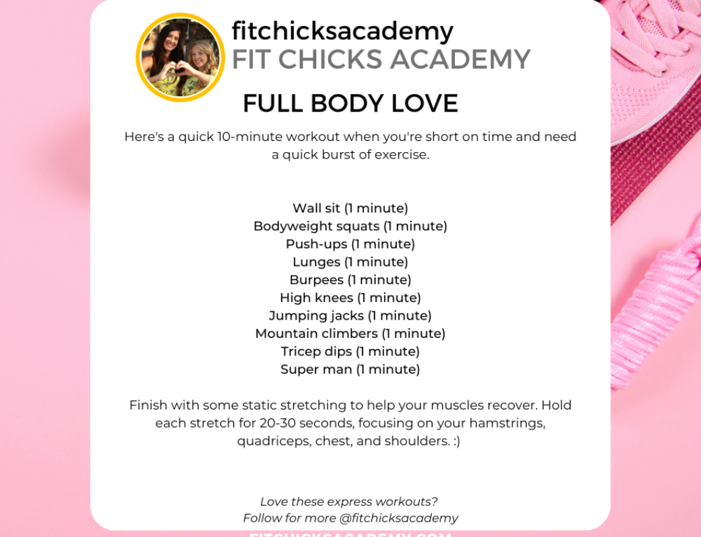 FIT CHICKS Friday "Booty Blaster Finisher" Workout - FIT CHICKS ACADEMY