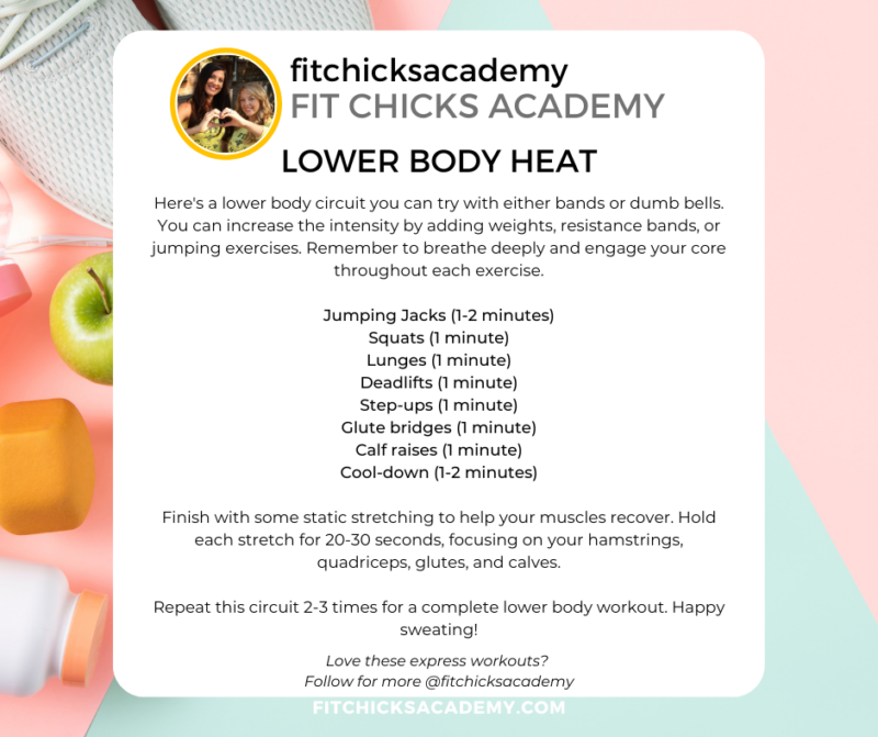 FIT CHICKS Friday "LOWER BODY BLAST" - FIT CHICKS ACADEMY