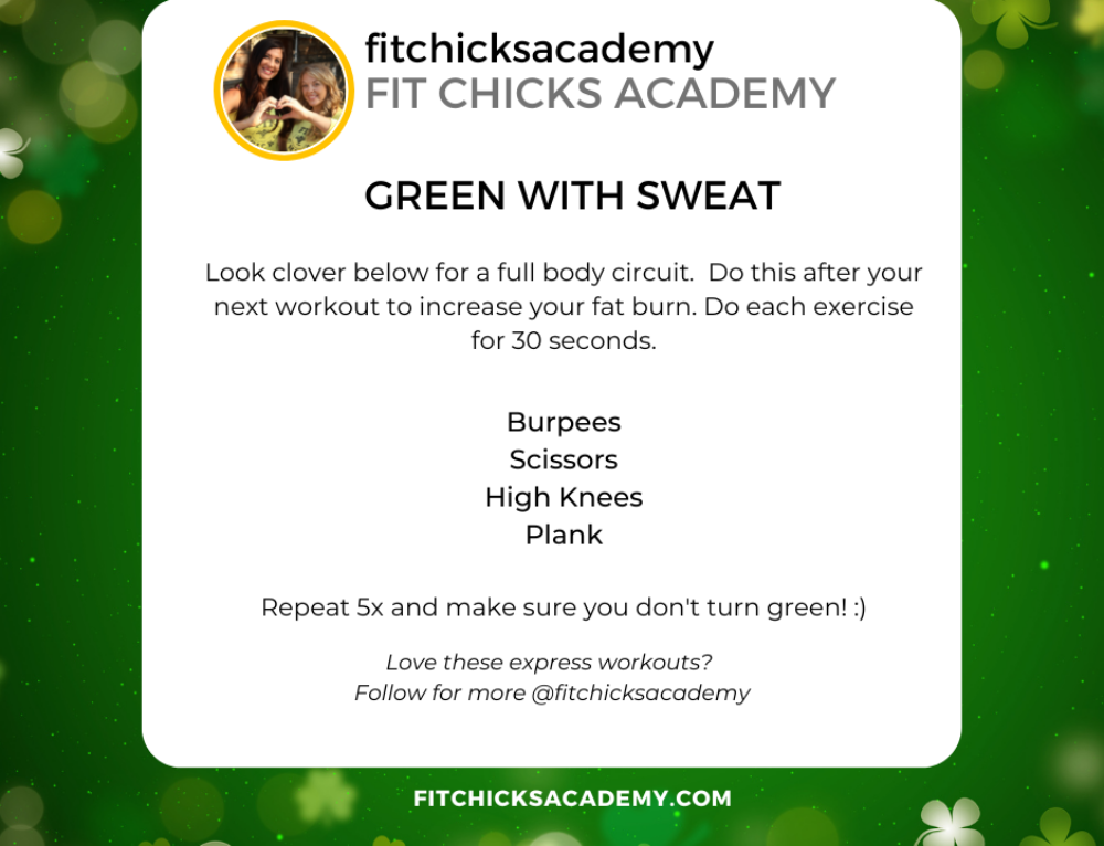 FIT CHICKS Friday "Booty Blaster Finisher" Workout - FIT CHICKS ACADEMY