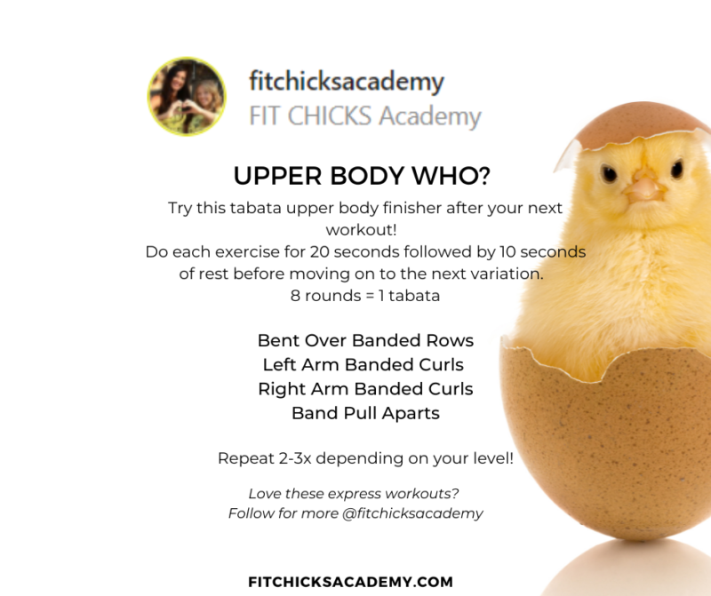 FIT CHICKS Friday "Upper Body Who?" - FIT CHICKS ACADEMY
