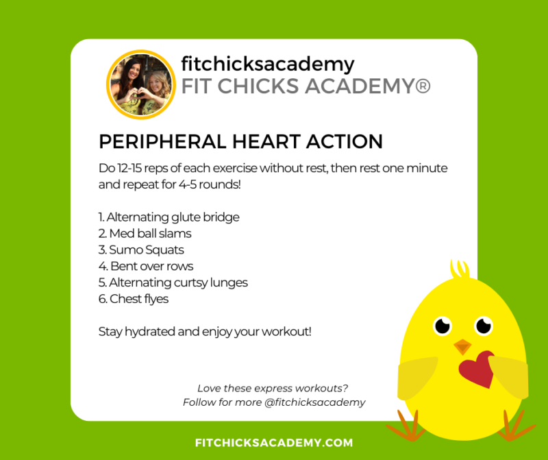FIT CHICKS Friday "PHA -Peripheral Heart Action" Circuit Workout - FIT ...